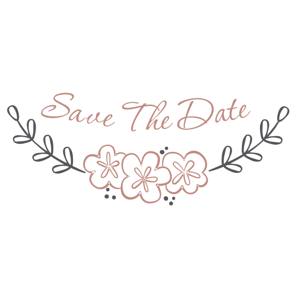 Save the date Overlay Text Elements free download